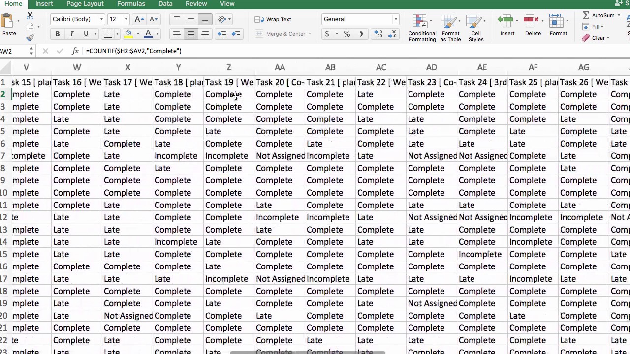 Using the Completion Report download