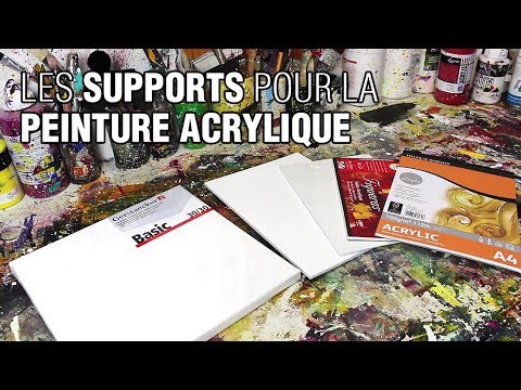 Acrylic paint: what to paint on? 🎨