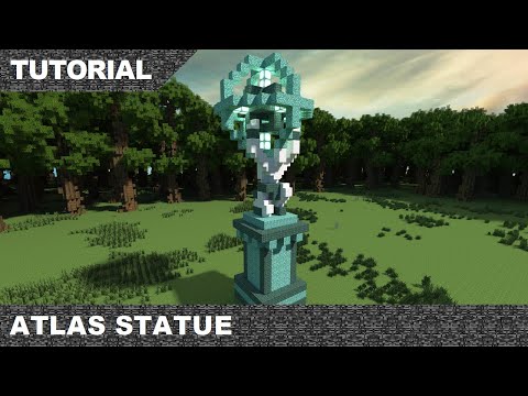Minecraft Atlas Statue Tutorial & Download Conduit Holder