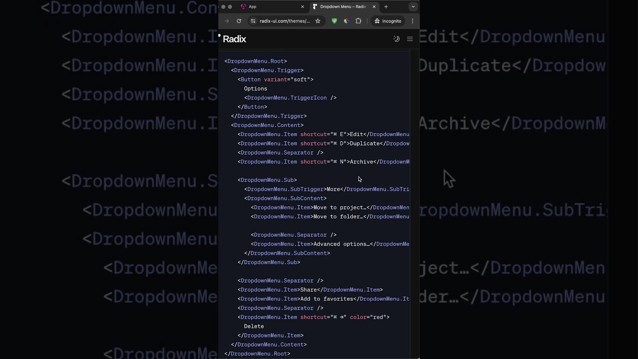 Radix UI - Best Component Library for React #react