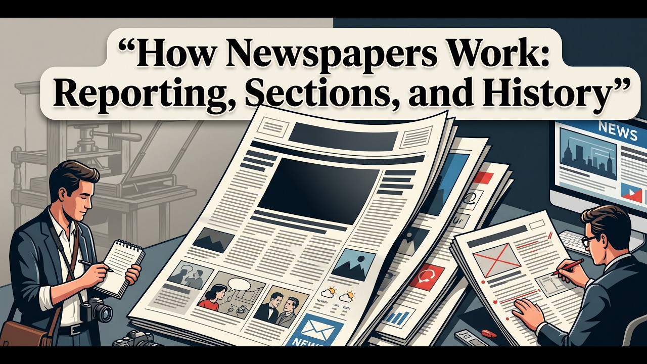 How Newspapers Work: Reporting, Sections, and History