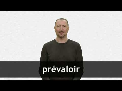 English Translation of “PRÉVALOIR” | Collins French-English Dictionary