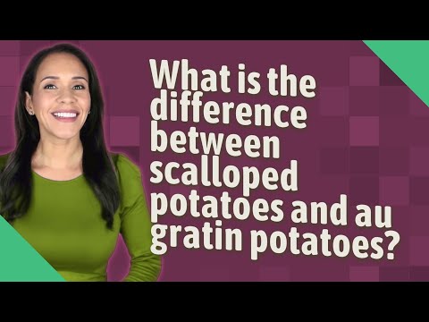 What is the difference between scalloped potatoes and au gratin potatoes?