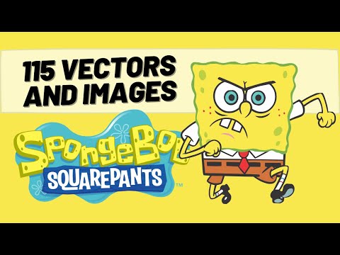Spongebob 115 Vectors and Images CDR AI PNG Instant Download