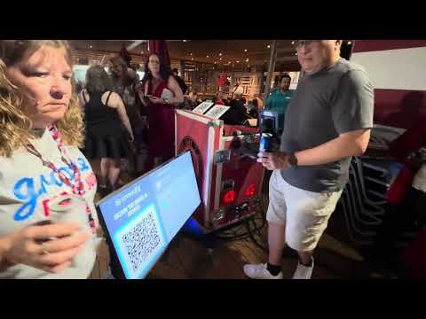 Late night karaoke with the marketers cruise on board the carnival horizon ship 