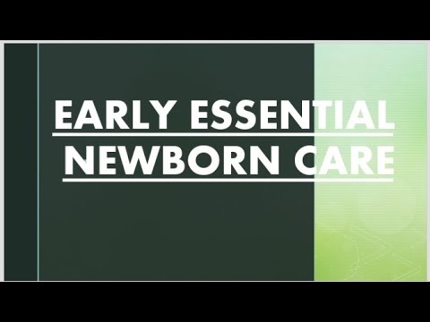 What are the 4 steps of early Newborn care?