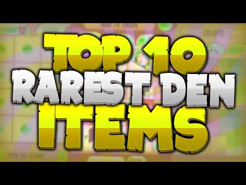 Top 10 Rarest Den Items on Animal Jam Classic - In Depth (2023)
