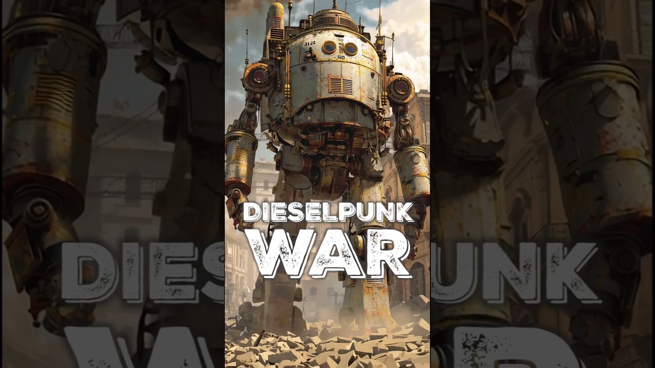 Diesel punk mechs and war machines in action ⚙️ Gritty retrofuturism at its best #dieselpunk #shorts