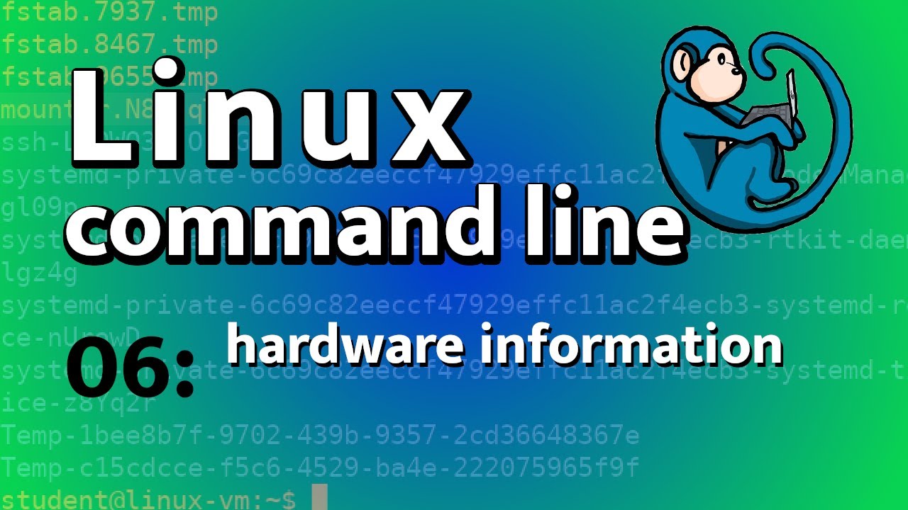 LCL 06 - hardware info - Linux Command Line tutorial for forensics