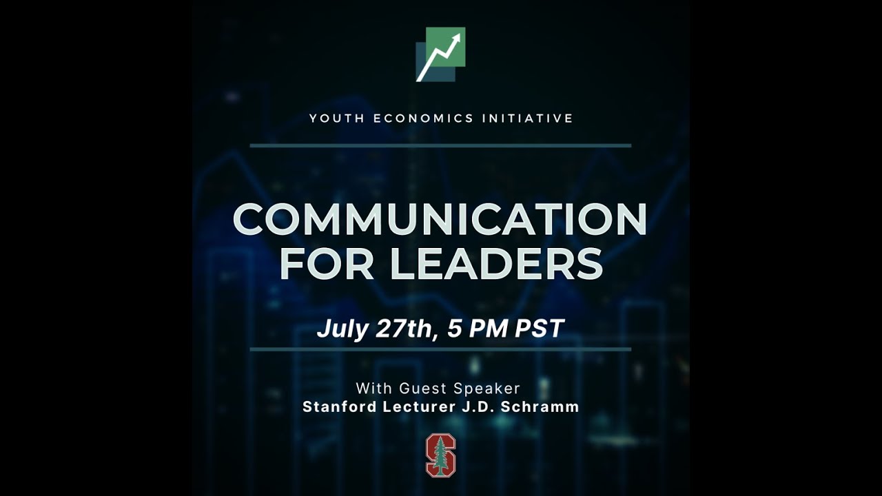 Communication For Leaders Workshop W/ J.D. Schramm