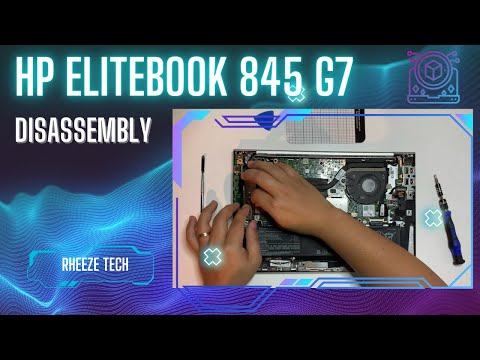 HP Elitebook 845 G7 parts installation and disassembly