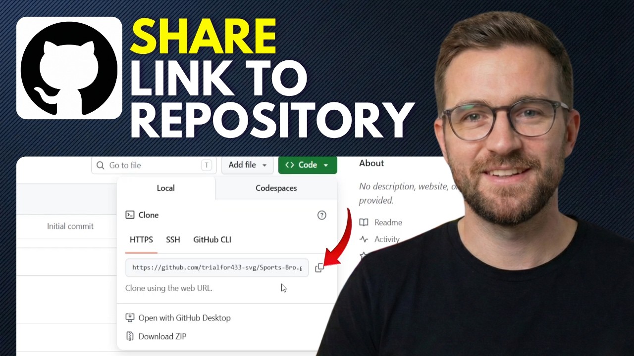 How to share a link to a GitHub repository (Step By Step 2026)