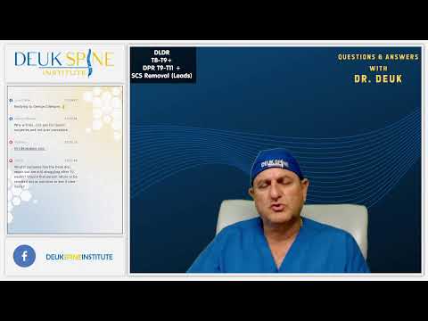 Watch Live Back Treatment! DLDR T9-T10, DPR T9-T11 + SCS Removal (Leads)