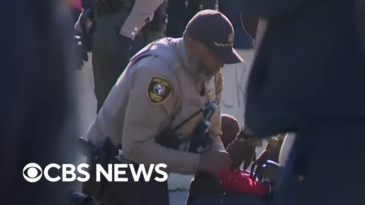 Protests and arrests erupt outside ICE facility in Broadview