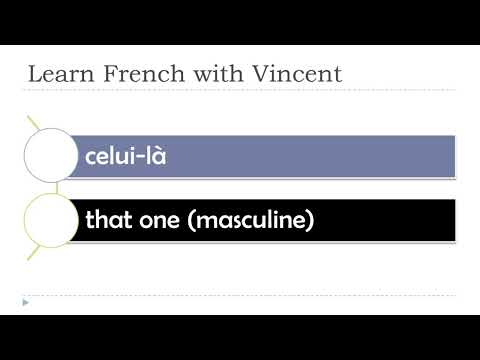 Learn French in 4K I Demonstrative pronouns with ci and là