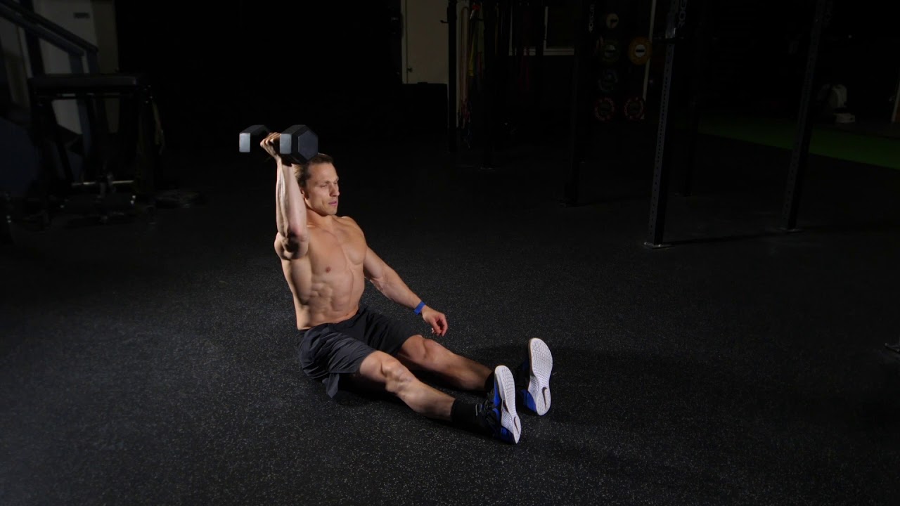 Single Arm Dumbbell Z Press