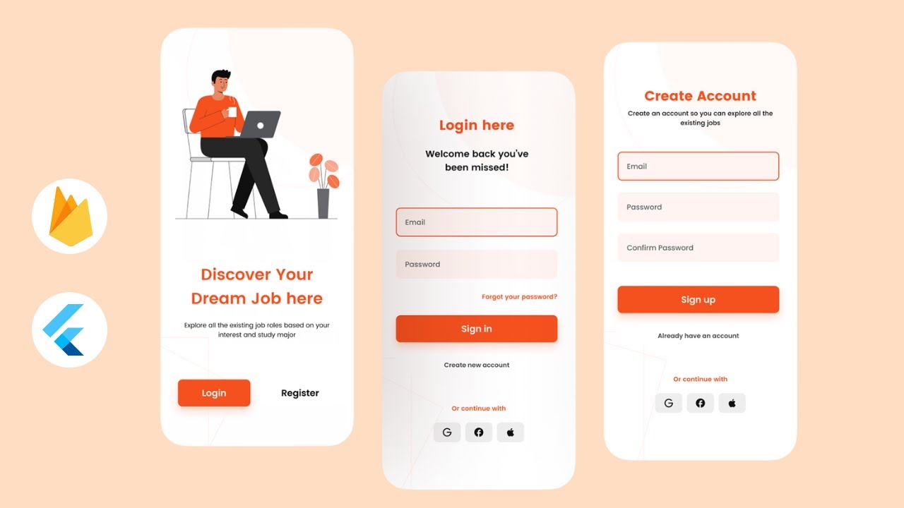 Flutter Firebase Authentication Email and Password | Firebase Email Authentication Flutter
