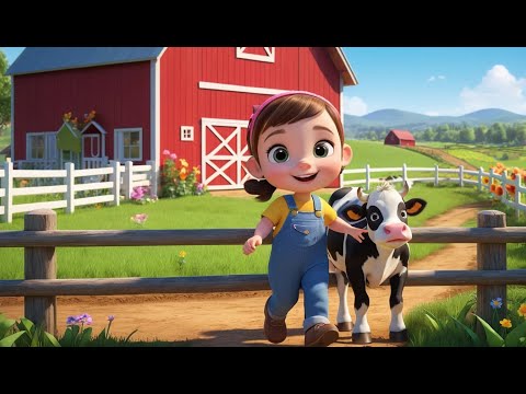 Baby Cow Say Moo Moo Moo | Fun Farm Animal Song for Kids | Mooing Adventure Rhyme