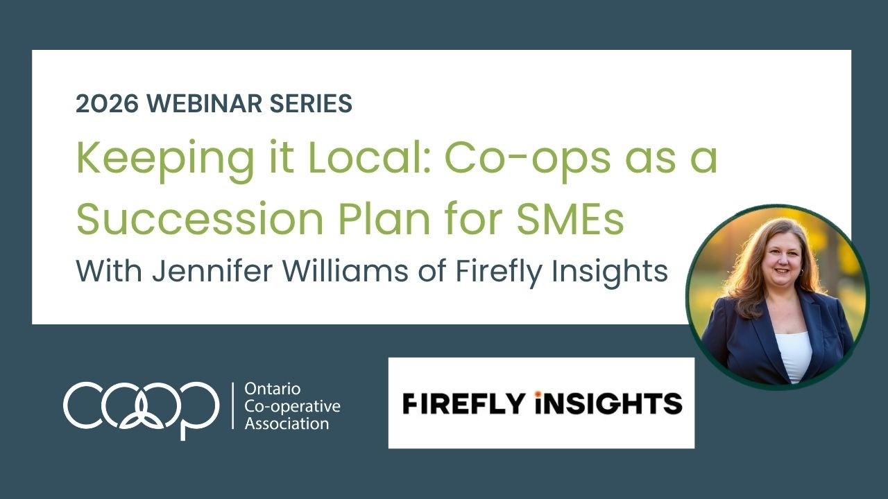 Keeping it Local: Co-ops as a Succession Plan for SMEs