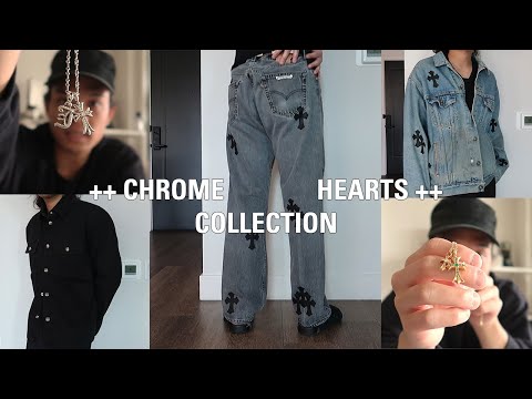 my chrome hearts collection 2025 | Patched Denim, 22K Jewelry, Vintage, Hats...|