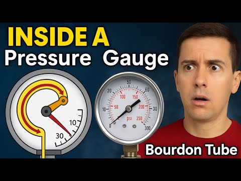 How Does a Pressure Gauge Work? | Bourdon Tube Explained with Animation | What is Pressure Gauge?