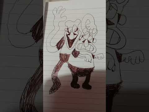 Fake peppino and real peppino drawing.