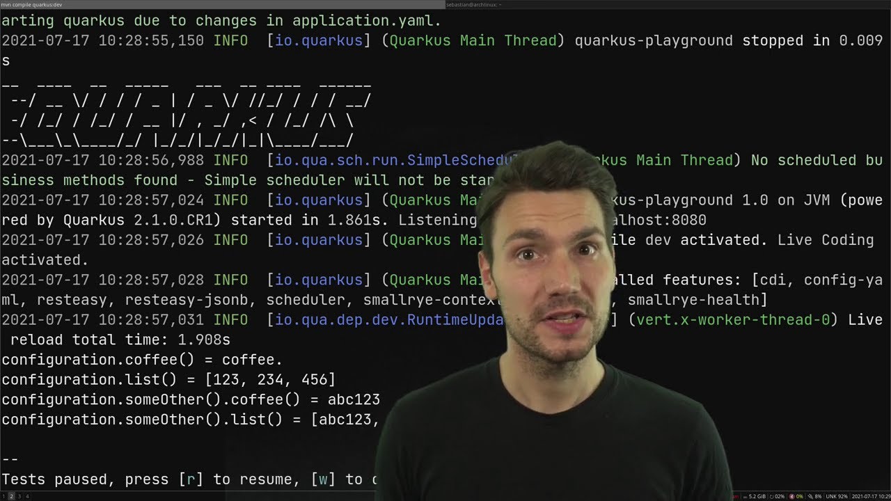 Complex configuration example with Quarkus 2.0