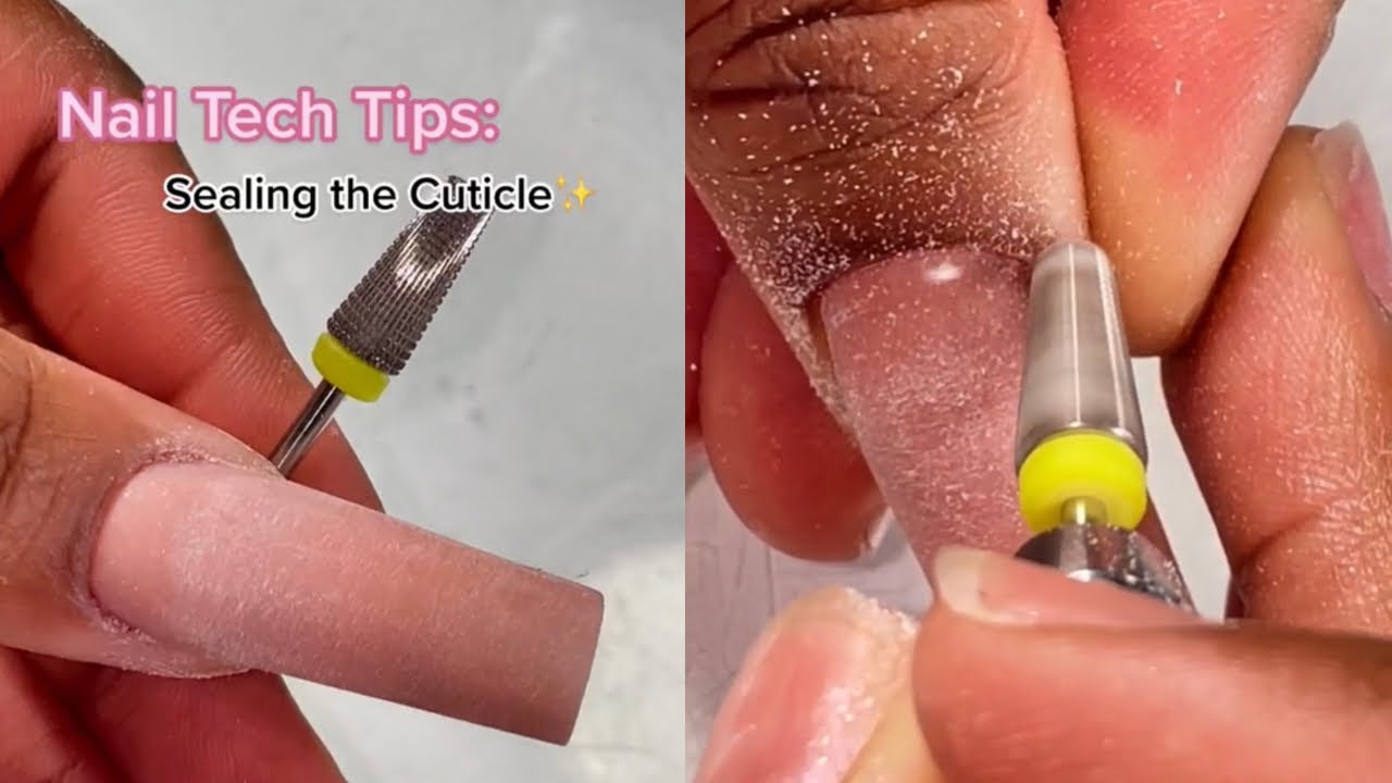 HOW TO SEAL THE CUTICLE FOR BEGINNERS #nailtutorial  #beginnernailtechtips