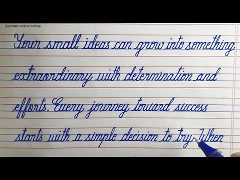 CURSIVE WRITING tutorial for Beginners | Cursive Handwriting practice