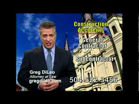 "Construction Accidents" - Your Legal Minute, by Attorney Greg DiLeo