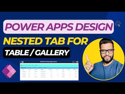 How to create modern nested Tabs for Power Apps Table or Gallery #PowerApps #SharePoint # ...