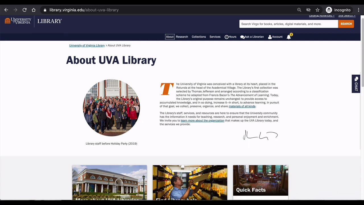 Navigating the Library Website