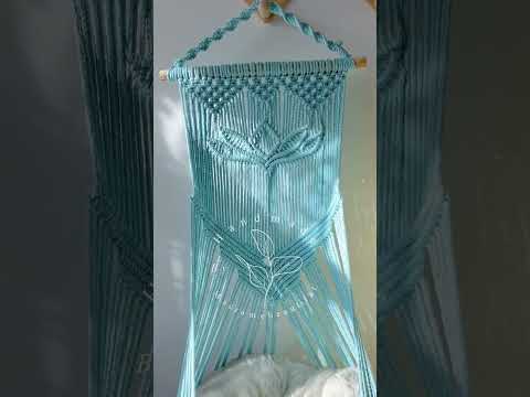 Boho Cat Swing and Pet Wall Furniture: Macrame Cat Hammock, Hanging Cat Bed - Cat Lover Gifts