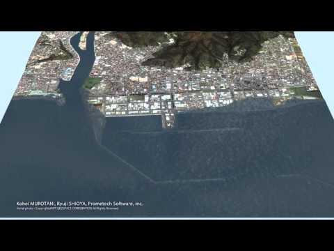 Tsunami run-up analysis in Ishinomaki coast area by MPS method