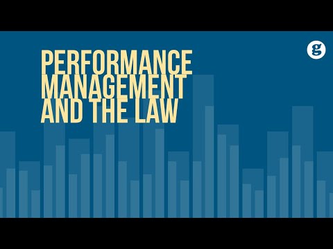 Performance Management and the Law