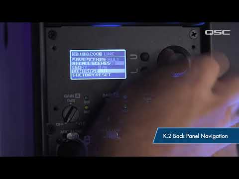 K.2 Series Loudspeaker Menu Navigation - Quick Tip