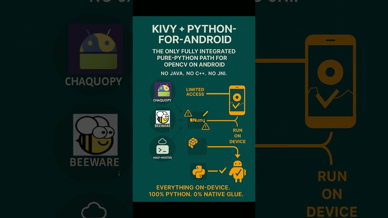 100% Working Android OpenCV Stack — for Pure Python Developers
