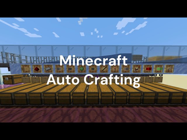 Minecraft 1.22 - Auto Crafter Storage System Minecraft Map