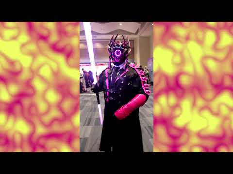 Cyberpunk Mask Cyber Mask Samurai Tactical Helmet with Double Lightsaber.