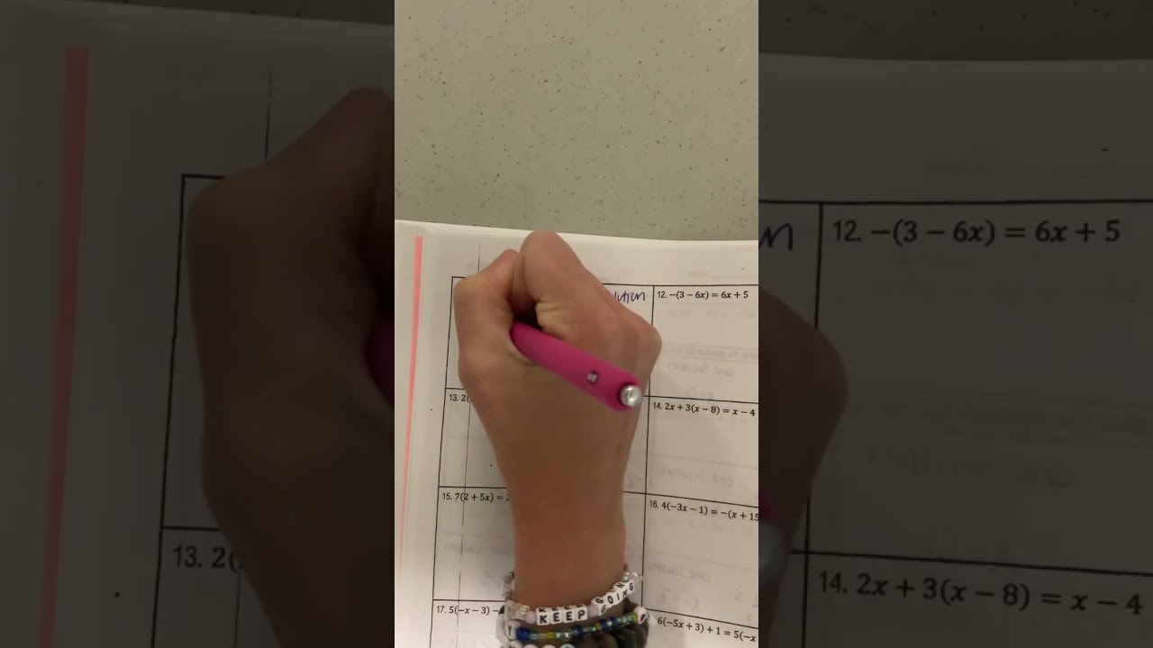 Solving Equations (Level 2) Study Guide