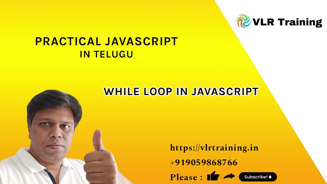 While loop in javascript 41 | Practical JavaScript Training Telugu | JavaScript Tutorial