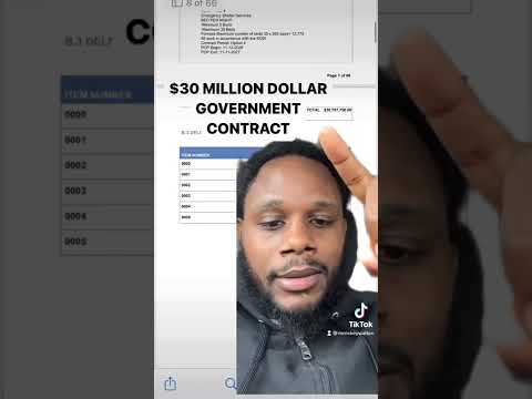 Bidding on a $30 million dollar government contract