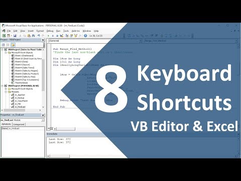 8 Awesome Keyboard Shortcuts For The Vba Editor In Excel