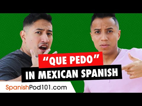 The Slang Word "Pedo" in Mexican Spanish | Spanish Grammar