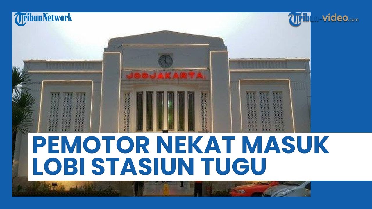 Viral Pengendara Motor Nekat Masuk Lobi Stasiun Tugu, Warganet: KAI ...