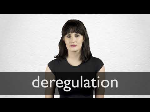 DEREGULATION definition and meaning | Collins English Dictionary