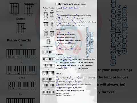 Lyrics and Chords of Holy Forever by Chris Tomlin