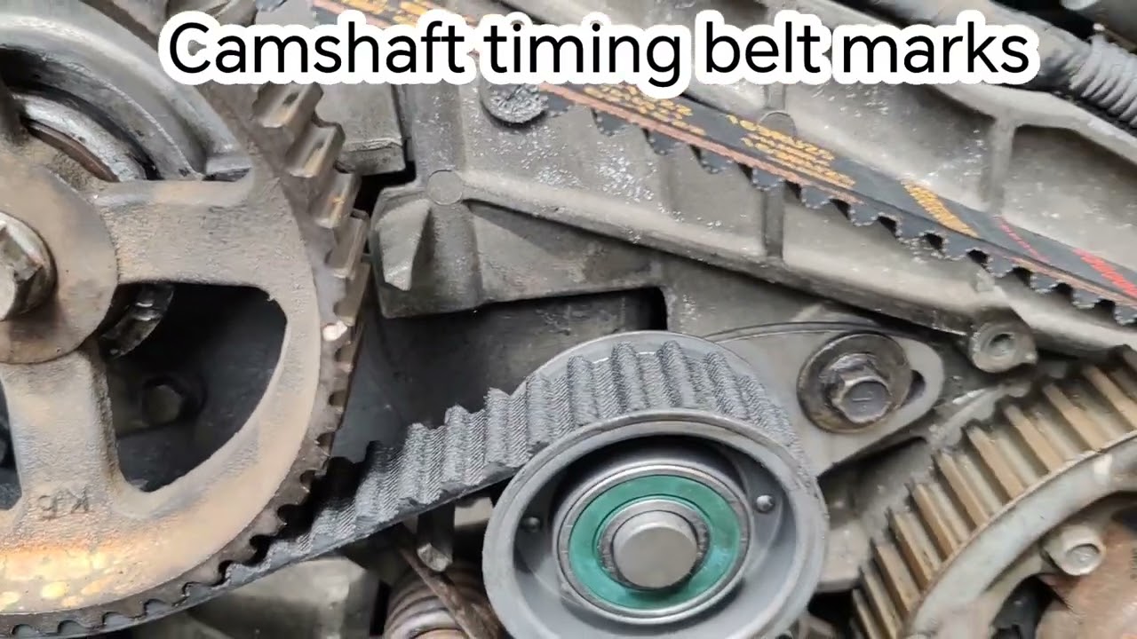 Mitsubishi pajero L300 4d56 engine timing belt marks replacement & New Timing kit full set Changing.