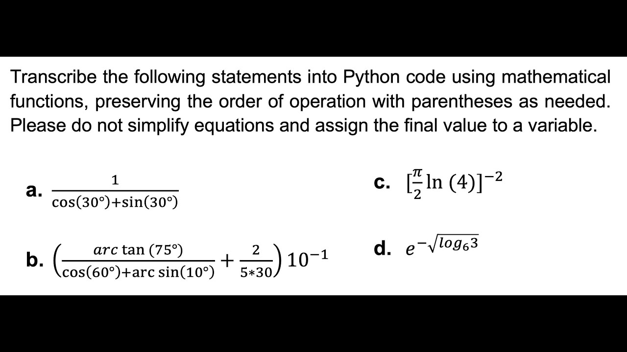 Transcribing mathematical formula into Python code (PART 2)