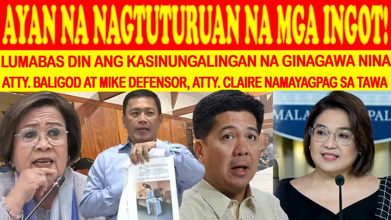 NAKU ATTY. CLAIRE CASTRO MAY PASABOG! 18 EX-MARINES, ATTY. BALIGOD AT ...